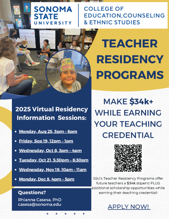 Sonoma State University Teacher Residency Programs | College of ...